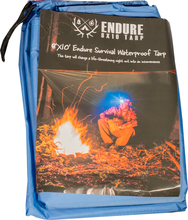8’x10’ Ripstop Nylon Waterproof Tarp | Essential Survival Gear – Endure ...